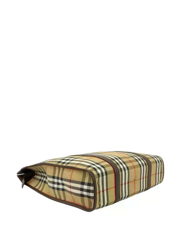 Burberry Haymarket Check Canvas Tote Bag