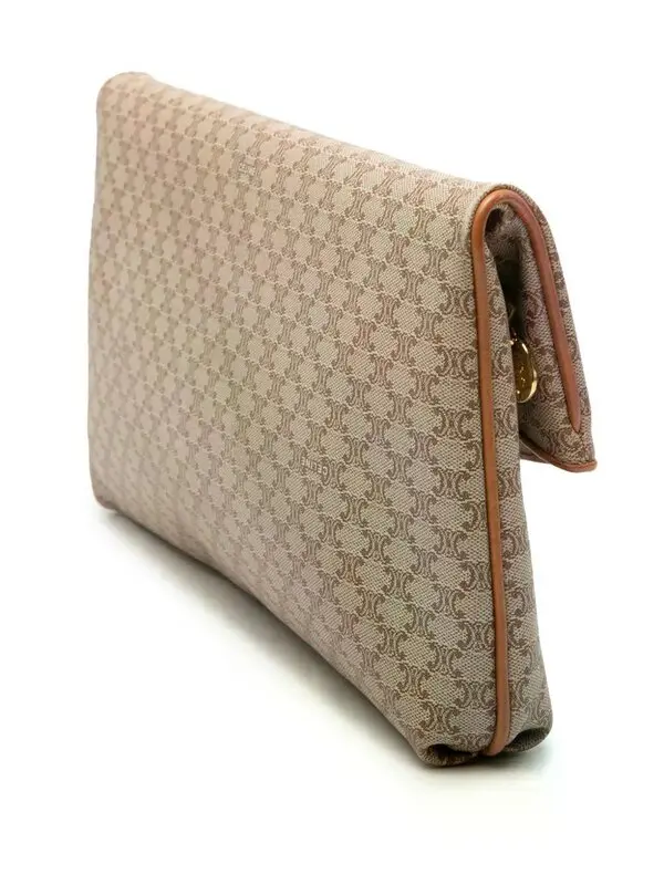 Celine Macadam Coated Canvas Clutch Bag