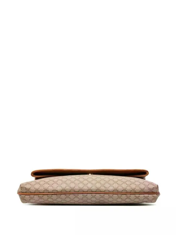 Celine Macadam Coated Canvas Clutch Bag