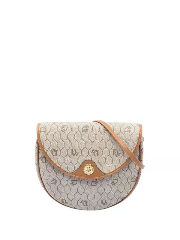 Dior Honeycomb Coated Canvas Crossbody Bag - Neutrals
