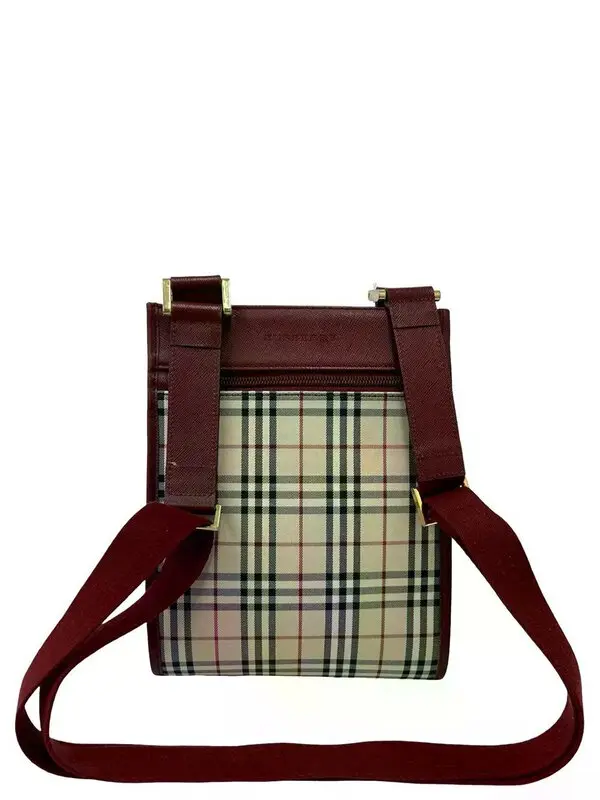 Burberry House Check Canvas Crossbody Bag