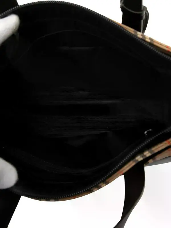Burberry Haymarket Check Canvas Tote Bag