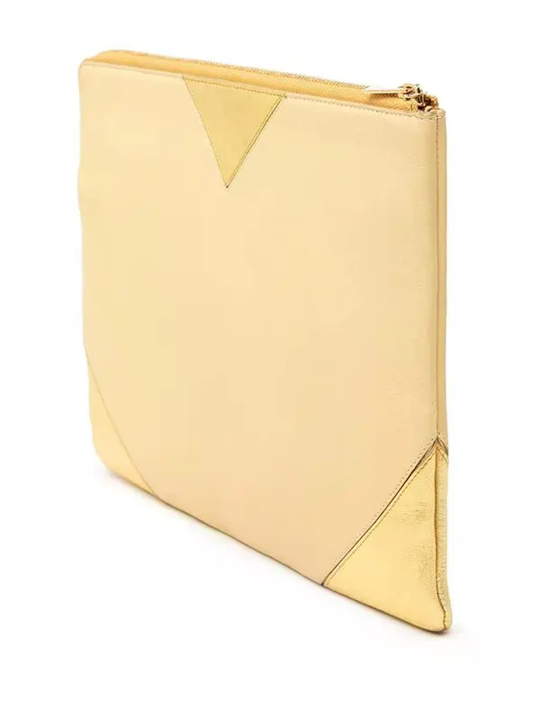 Celine Bicolor Lambskin Coeur Clutch Bag