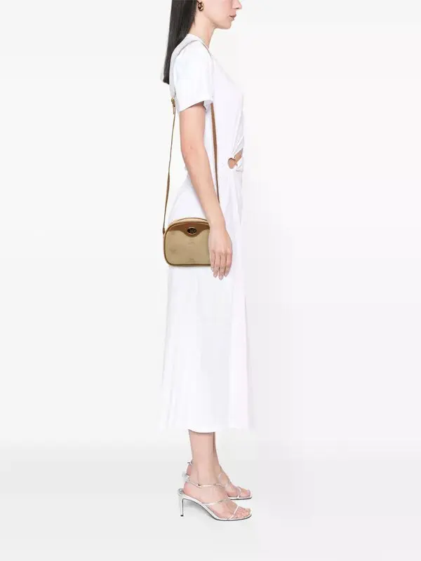 Burberry Coated Canvas Logo Crossbody Bag