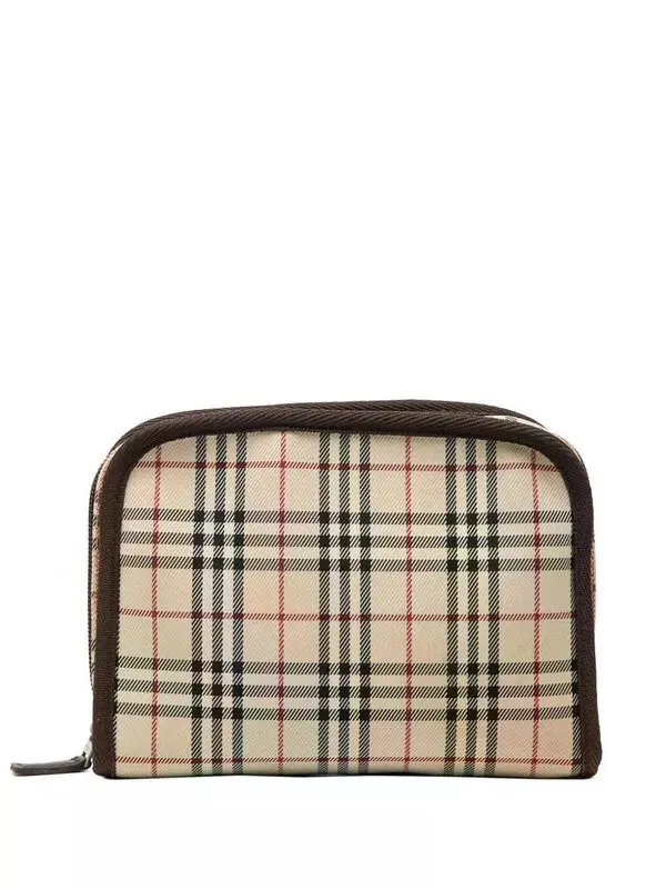 Burberry House Check Canvas Cosmetic Pouch - Neutrals