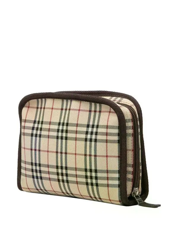 Burberry House Check Canvas Cosmetic Pouch