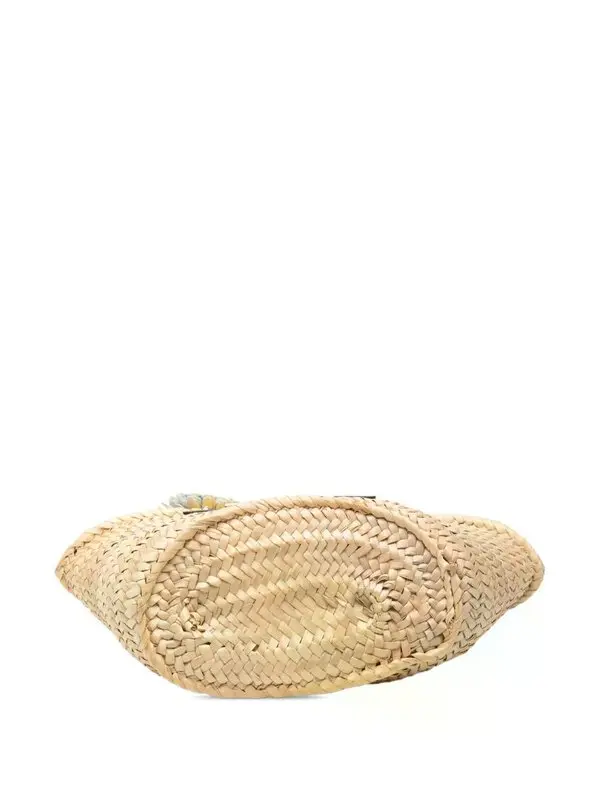Loewe Small Palm Leaf Basket Tote Bag
