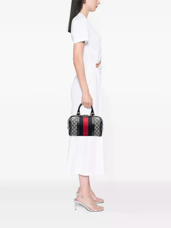 Gucci Small Gg Canvas Web Joy Boston Bag Satchel