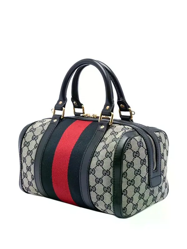Gucci Small Gg Canvas Web Joy Boston Bag Satchel