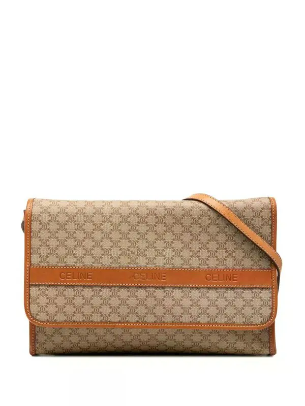 Celine Macadam Coated Canvas Crossbody Bag
