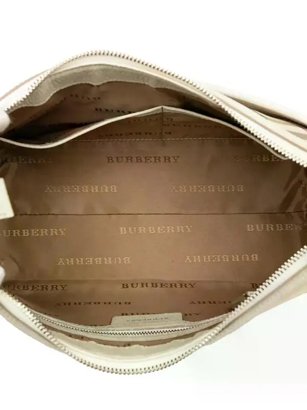 Burberry Nova Check Trimmed Canvas Shoulder Bag