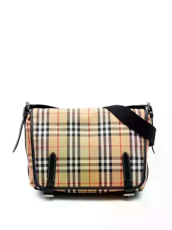 Burberry House Check Canvas Messenger Bag