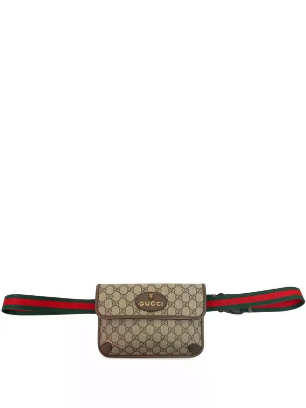 Gucci Gg Supreme Web Neo Vintage Belt Bag - Neutrals