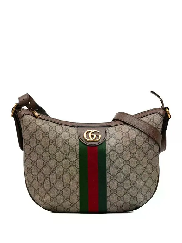 Gucci Small Ophidia Gg Supreme Web Crossbody Bag - Neutrals