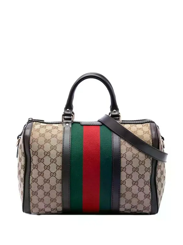 Gucci Gg Canvas Web Joy Boston Bag Satchel