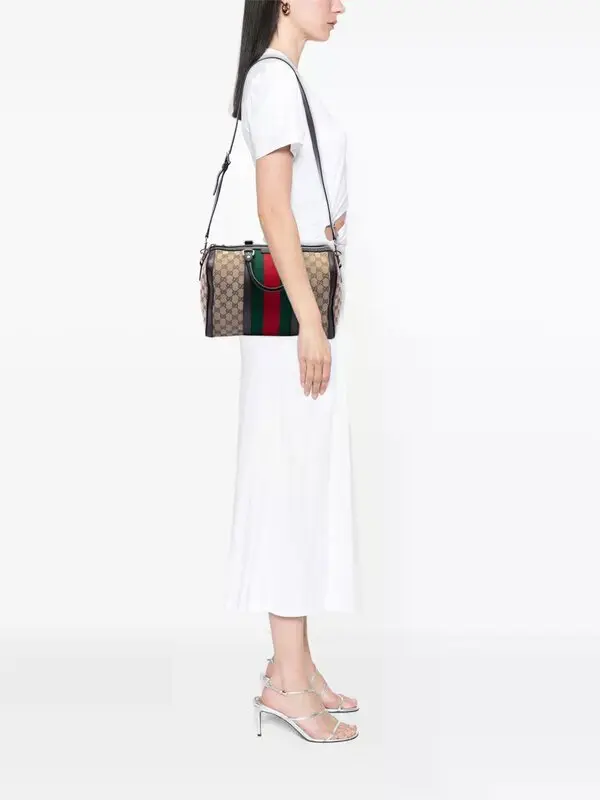 Gucci Gg Canvas Web Joy Boston Bag Satchel