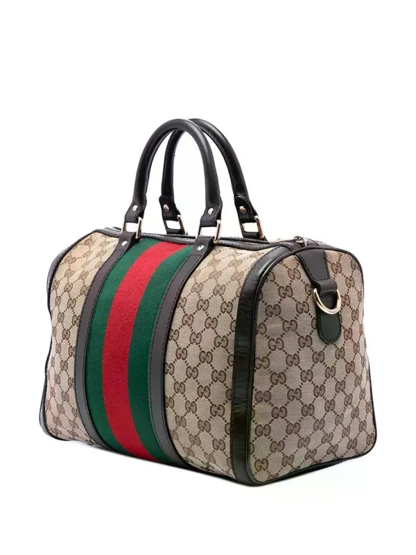 Gucci Gg Canvas Web Joy Boston Bag Satchel