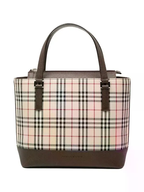Burberry House Check Canvas Handbag