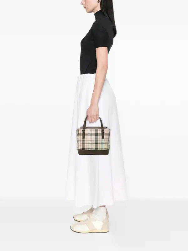 Burberry House Check Canvas Handbag