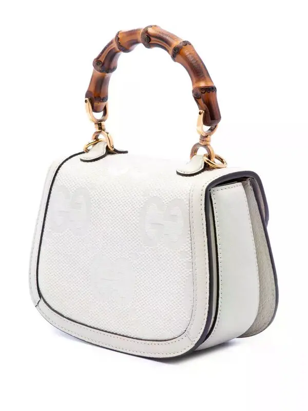 Gucci 1947 Web Bamboo Top Handle Bag Satchel