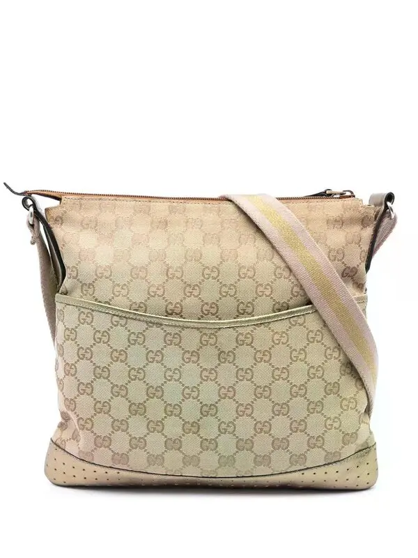 Gucci Gg Canvas Web Crossbody Bag - Neutrals