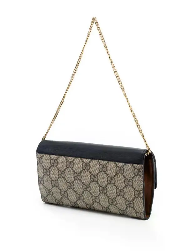 Gucci 2016-2026 Gg Supreme Padlock Wallet On Chain Shoulder Bag
