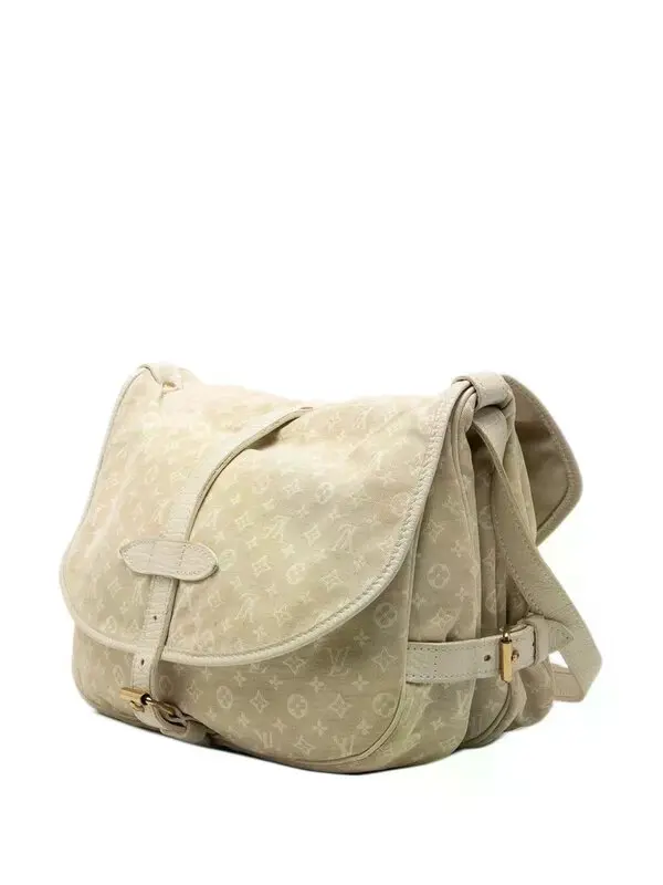 LOUIS VUITTON Monogram Mini Lin Saumur 30 Crossbody Bag