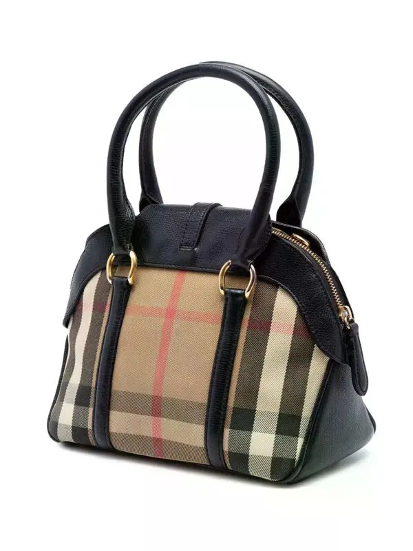 Burberry Milverton Satchel In House Check Canvas