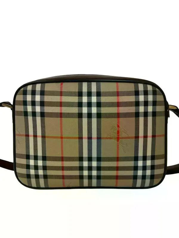 Burberry Nova Check Canvas Crossbody Bag