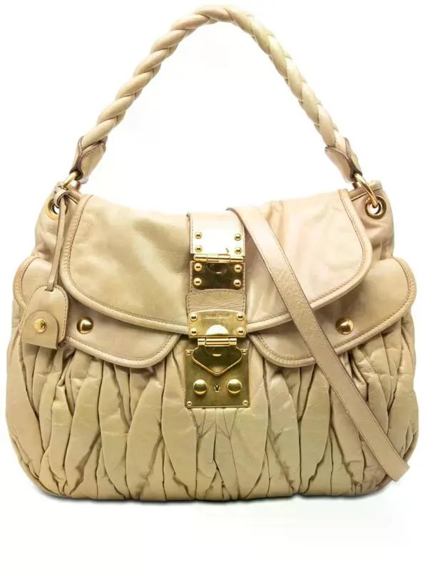 Miu Miu Matelassé Nappa Coffer Satchel