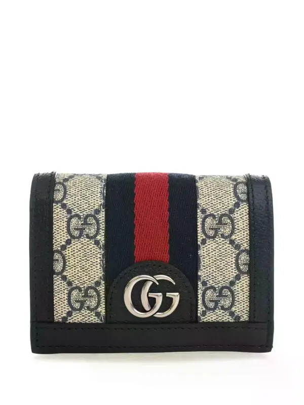 Gucci 2016-2026 Gg Supreme Web Ophidia Compact Wallet Small Wallets