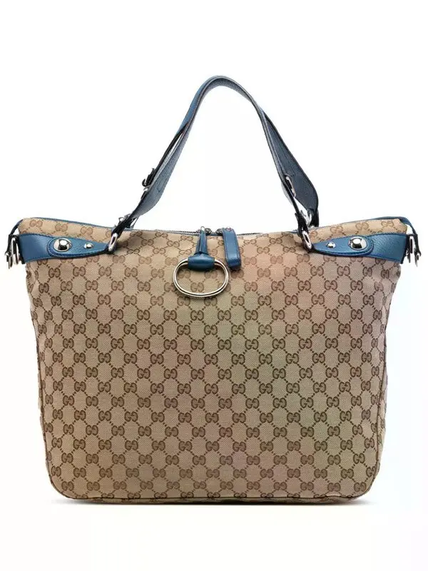Gucci Gg Canvas Icon Bit Satchel