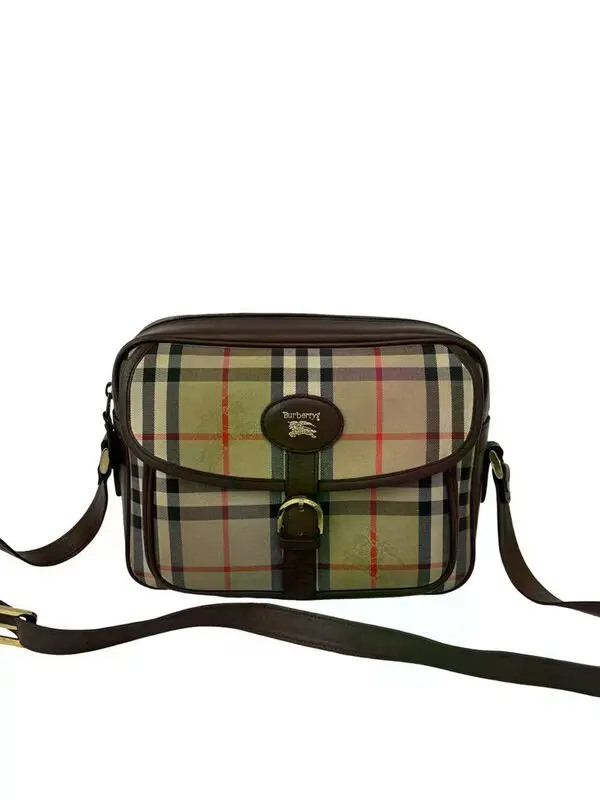 Burberry Nova Check Canvas Crossbody Bag