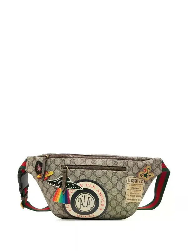 Gucci Gg Supreme Canvas Belt Bag - Neutrals
