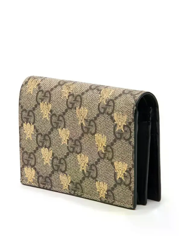 Gucci 2000-2015 Gg Supreme Bees Bifold Wallet Small Wallets