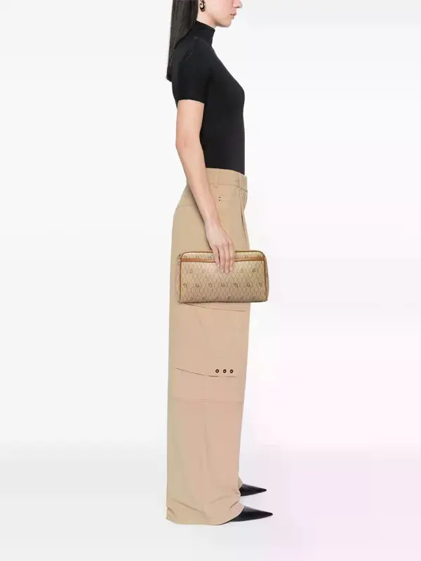 Dior Honeycomb Coated Canvas Clutch Bag
