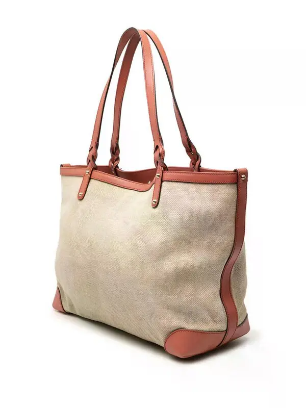 Gucci Canvas Craft Tote Bag
