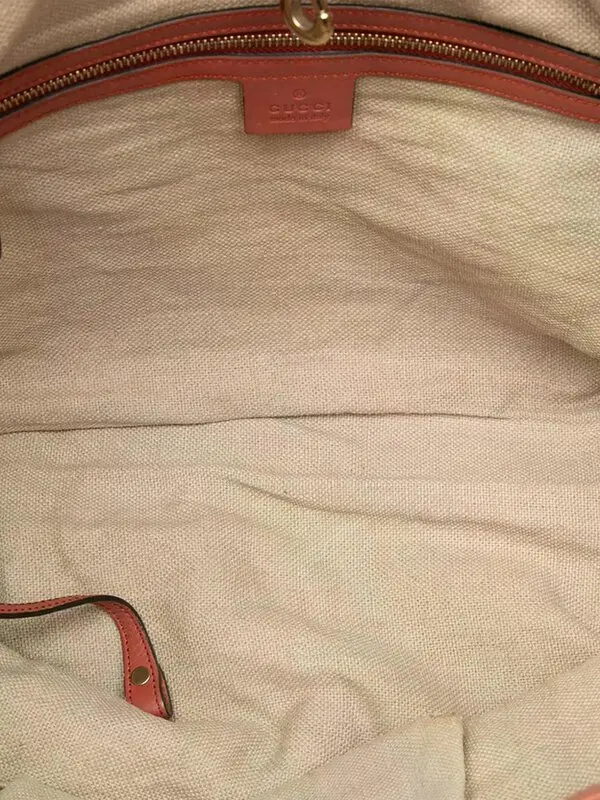 Gucci Canvas Craft Tote Bag