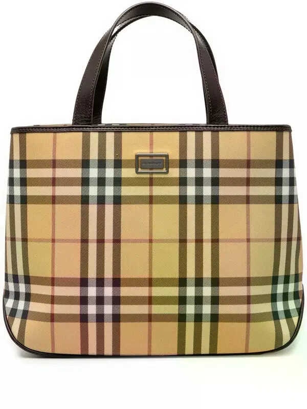 Burberry House Check Coated Canvas Tote Bag - Neutrals