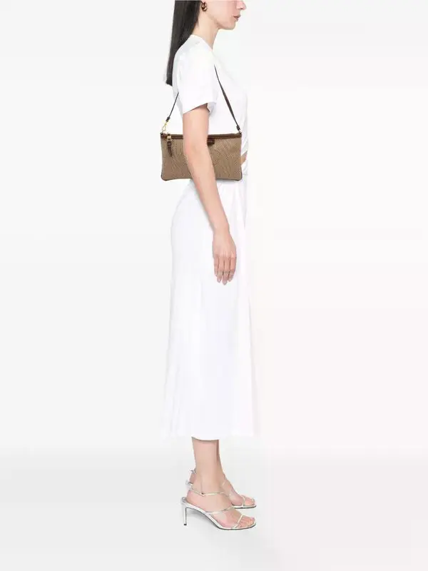 Prada Canapa Logo Bow Shoulder Bag