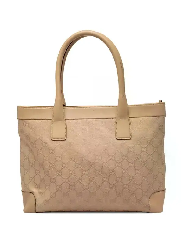 Gucci Gg Canvas Tote Bag - Neutrals