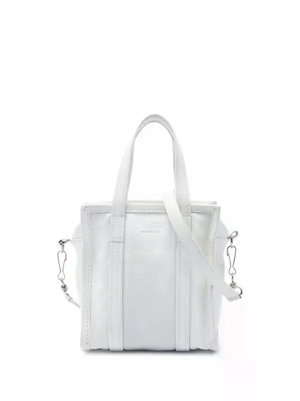 Balenciaga Lambskin Bazar Shopper Xxs Satchel - Neutrals