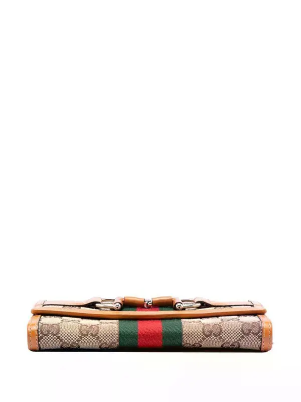 Gucci 2000-2015 Gg Canvas Web Horsebit Wallet On Chain Shoulder Bag
