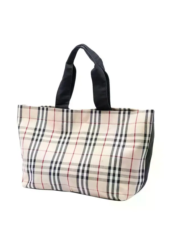 Burberry House Check Canvas Tote Bag