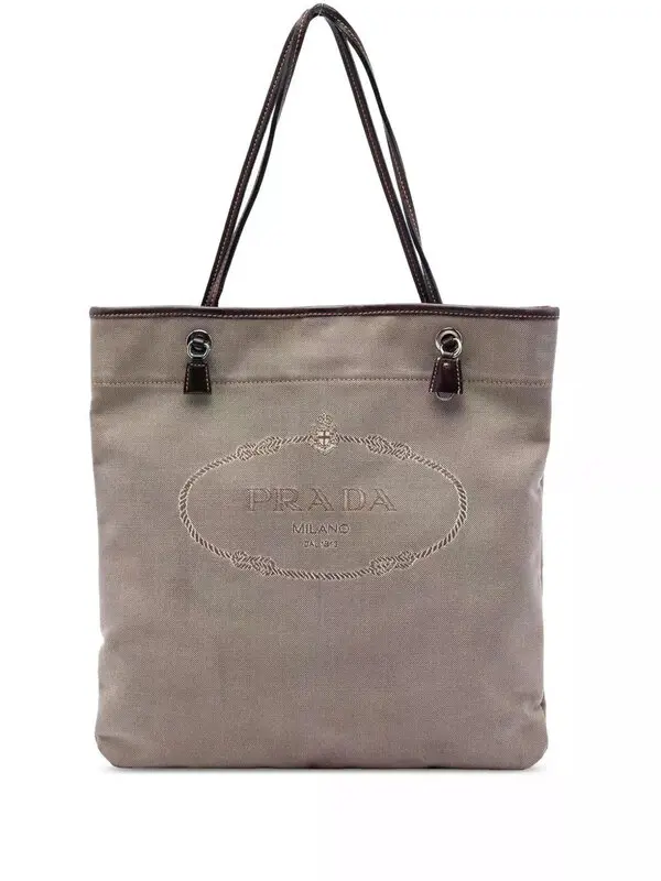 Prada Canapa Logo Tote Bag