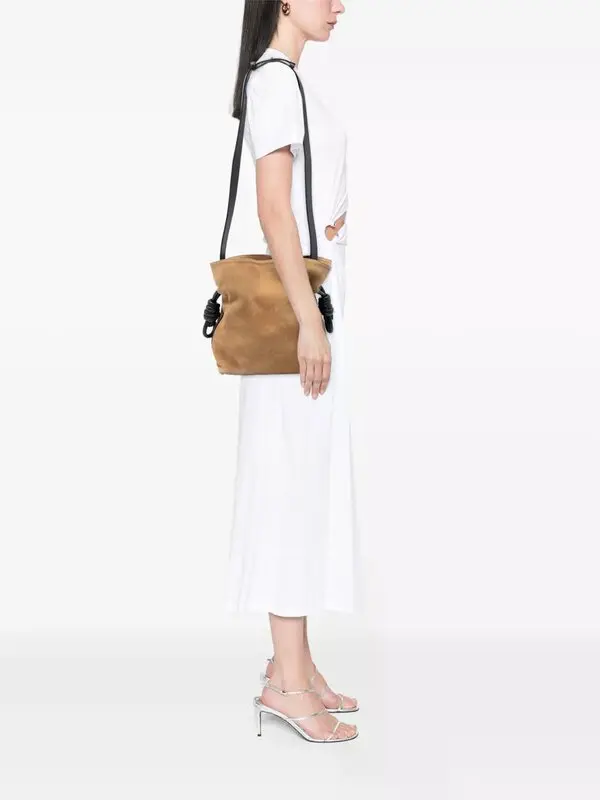 Loewe Suede Flamenco Knot Crossbody Bag