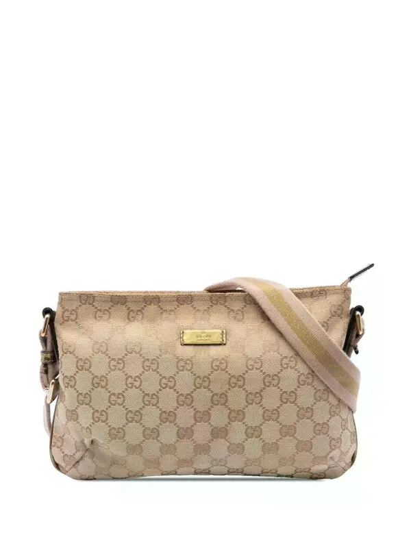 Gucci Gg Canvas Web Crossbody Bag