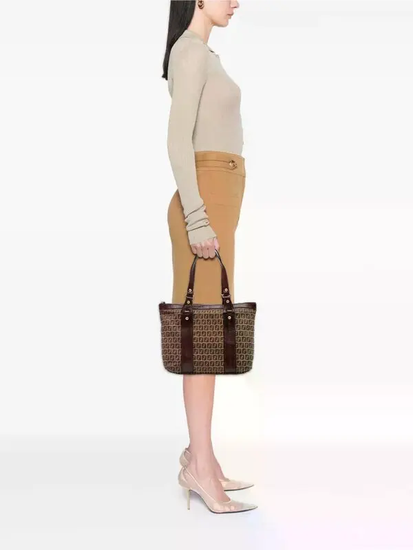 Fendi Zucchino Canvas Tote Bag