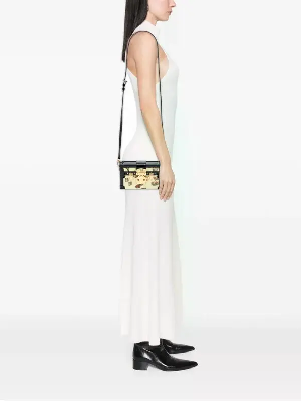 LOUIS VUITTON Monogram Vernis Stickers Petite Malle Crossbody Bag - Neutrals