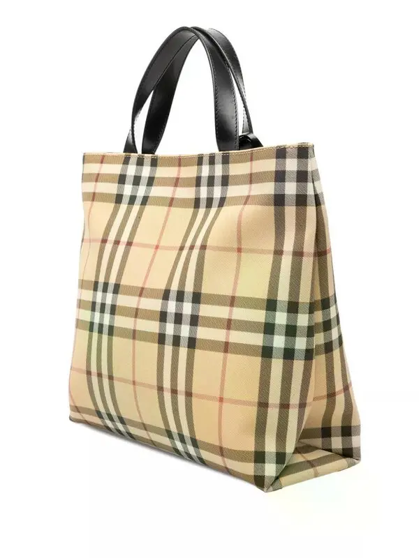 Burberry House Check Coated Canvas Tote Bag